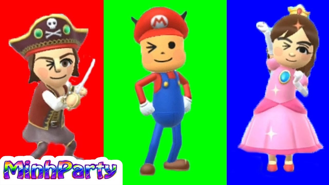 Wii Party U Mii Fashion Plaza - Pikachu Vs Zi Kai Vs Claudia Vs Marit ...