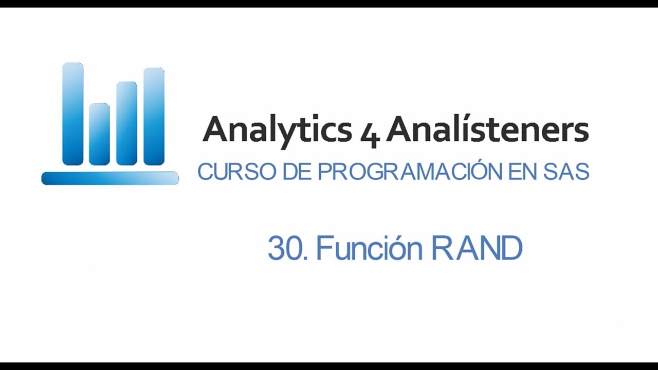 Curso de Programación en SAS - 30. Función RAND - YouTube