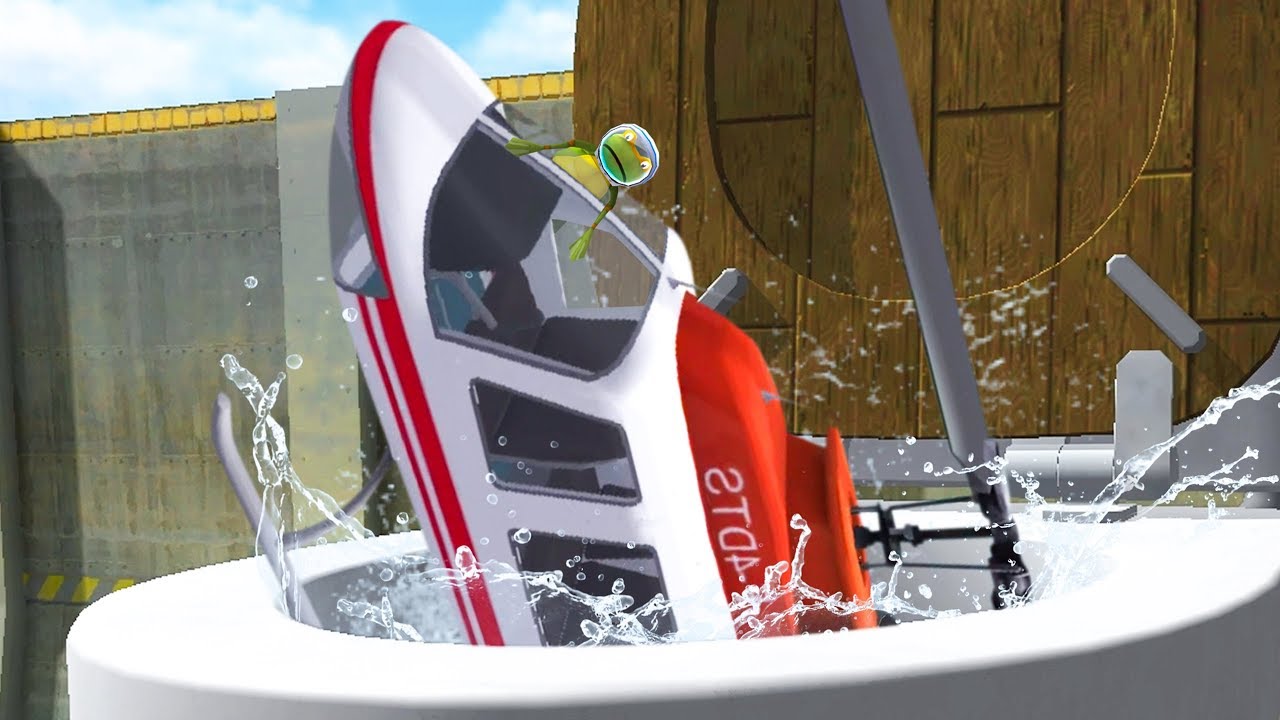 FLUSHING THE NEW HELICOPTER DOWN THE MAGIC TOILET - Amazing Frog Part ...