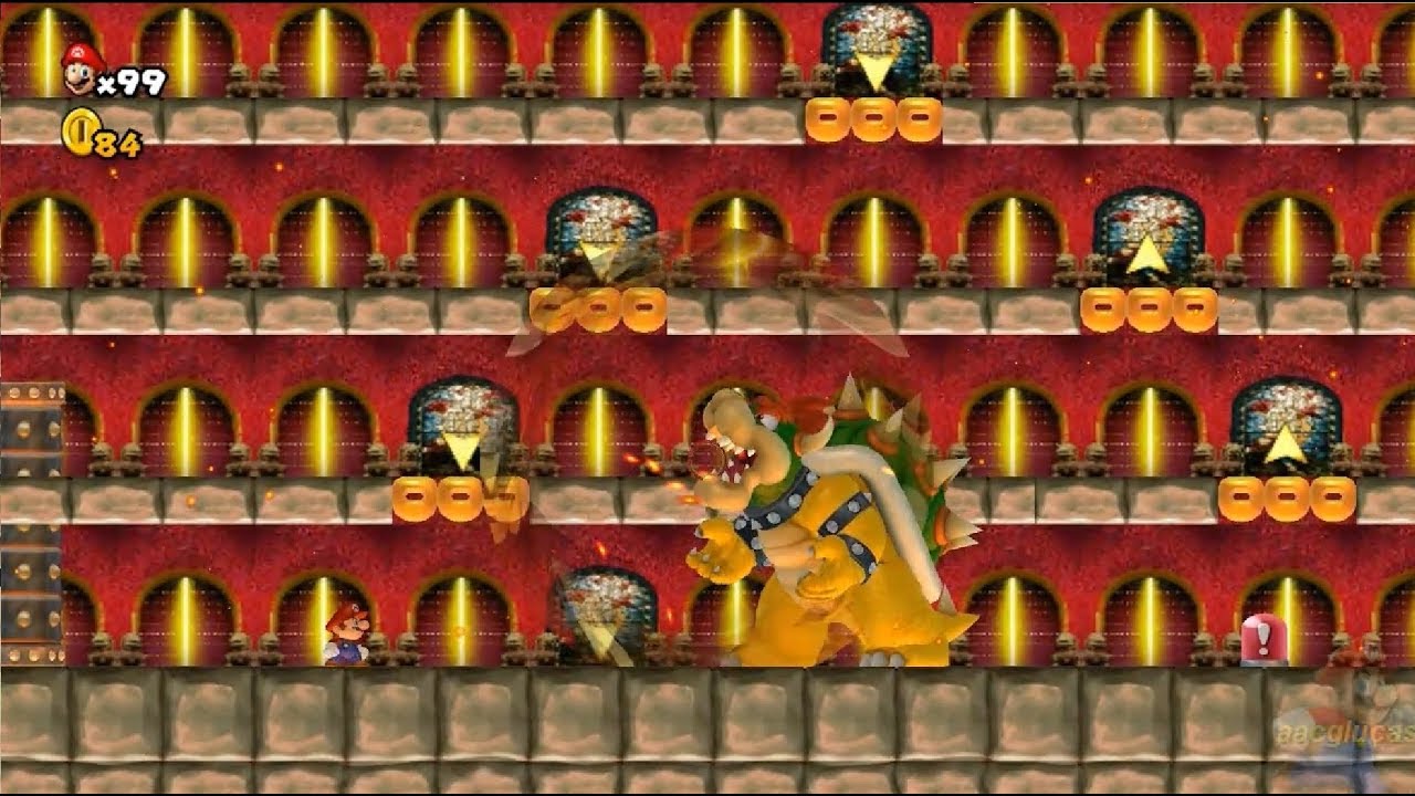 New Super Mario All Stars HD: Hotel Mario REMAKE 100% Bowser's Hotel (4 ...