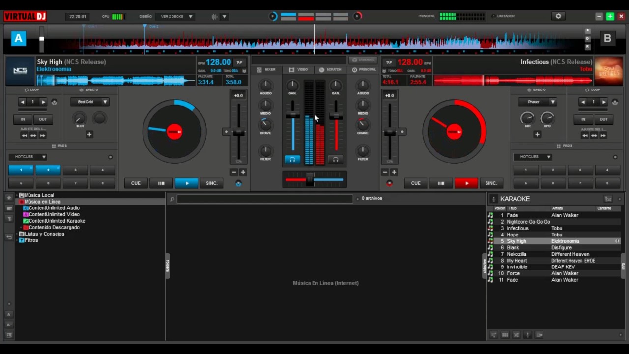 Música electrónica con mesa de mezclas de Dj -Lektro Dj- - YouTube