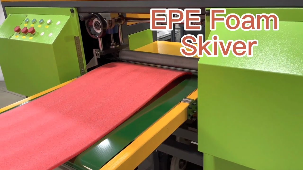 EPE Foam Skiver | How to Skive EPE Sheet to 1mm ? - YouTube