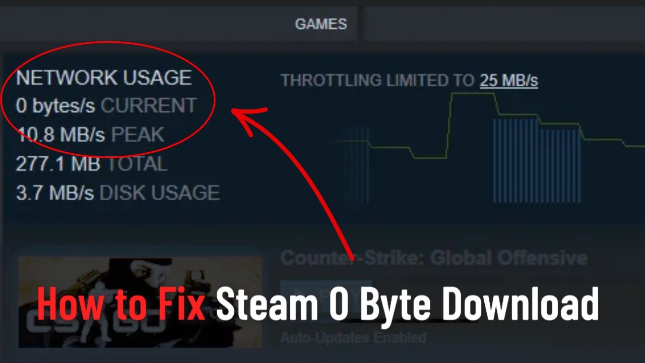 How To Fix Steam Download Stuck at 0 Bytes (2024) - YouTube