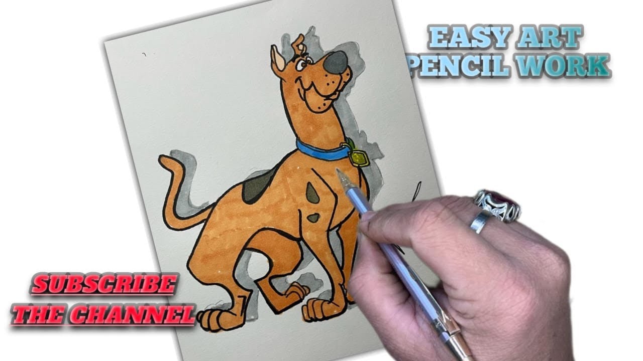 how to draw scooby doo | how to draw scooby doo easy | how to draw scooby doo step by step ...