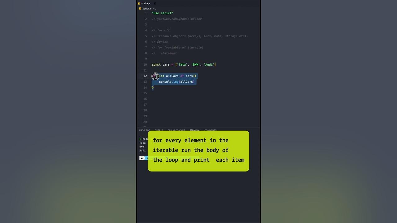 Loop Easily With The For Of Loop In Javascript 😎javascript Coding Codinglife Programming