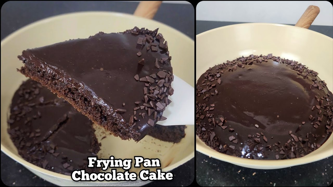 Frying pan Chocolate Cake/Easy and Delicious - YouTube