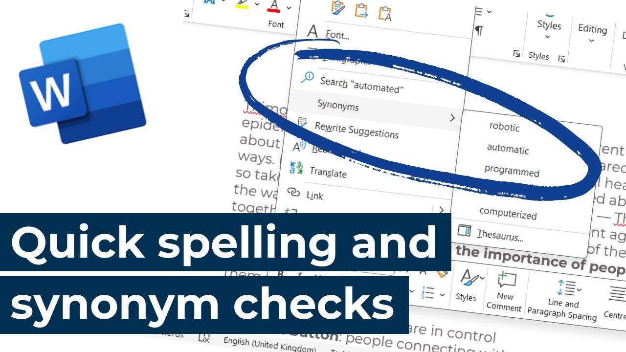 Microsoft Word Quick Spelling And Synonym Checks YouTube microsoft-word-quick-spelling-and-synonym-checks-youtube
