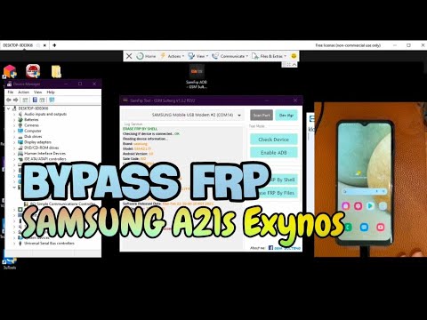 BYPASS FRP SAMSUNG A21s (SM-A217F / Exynos) Via SamFrp ADB GSM Sulteng ...