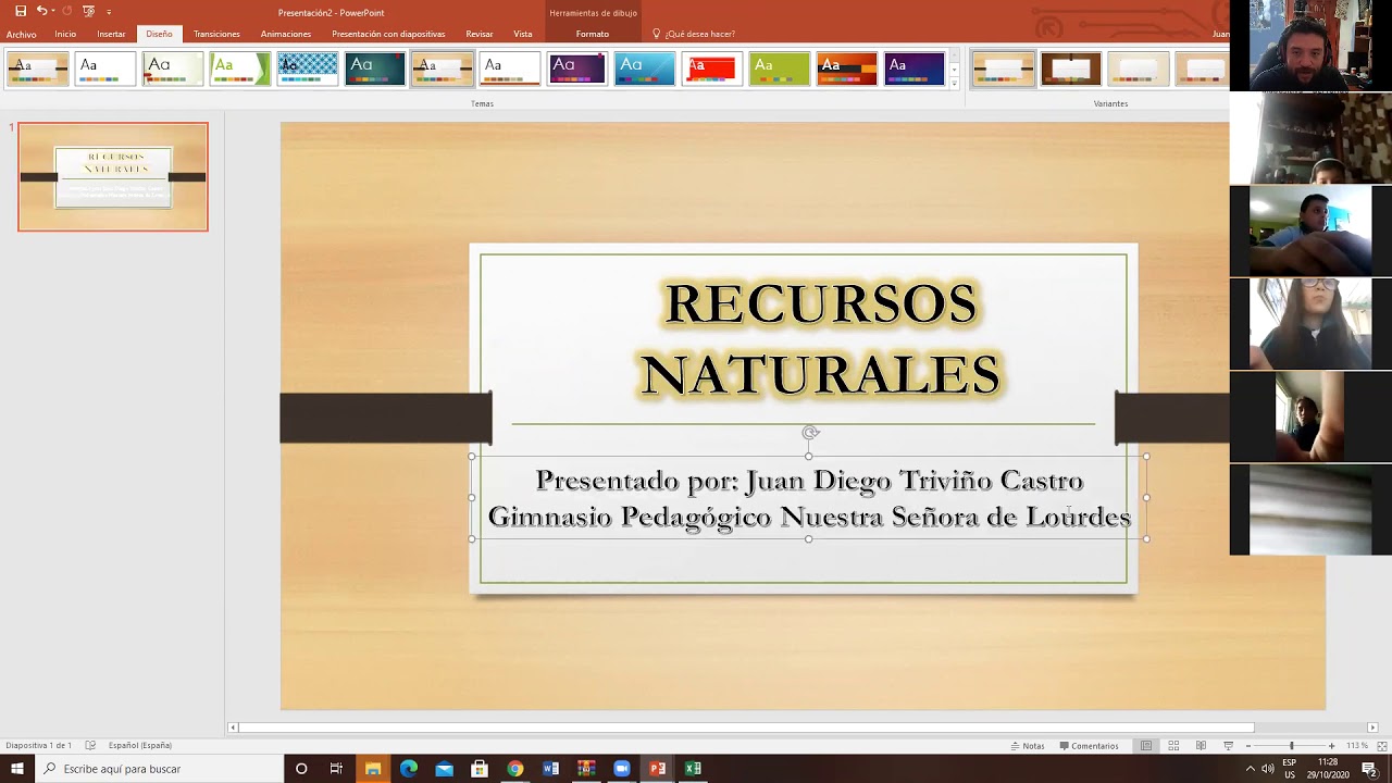 Elaboración de portada para presentación en power point - YouTube