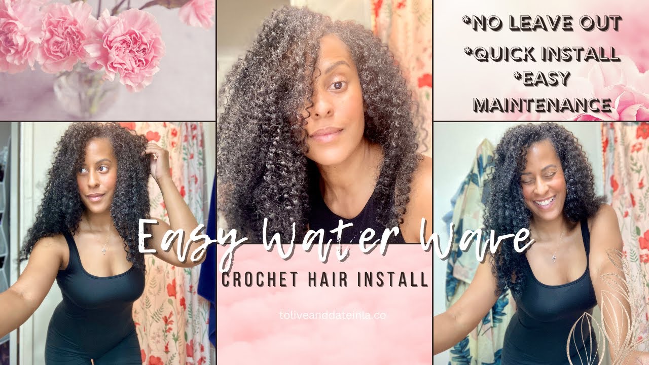 EASY WATER WAVE CROCHET INSTALL - YouTube
