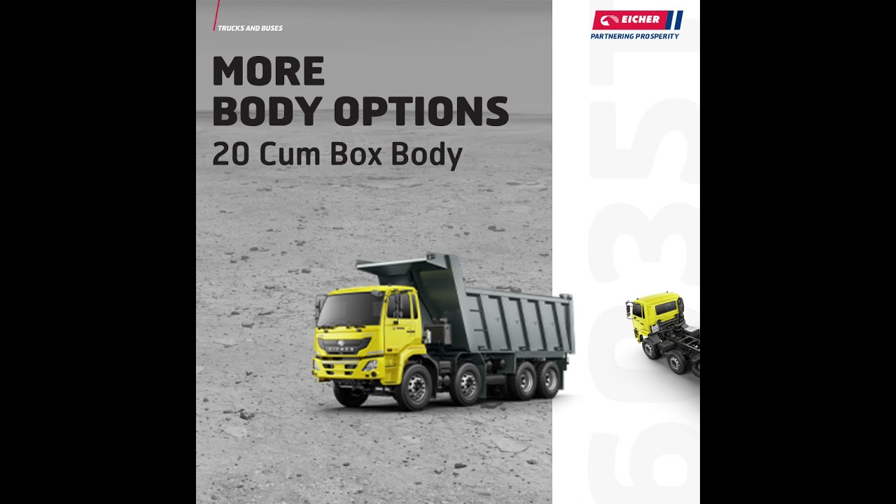 Presenting the all new Eicher Pro 6035T - 8X4 Tipper. - YouTube