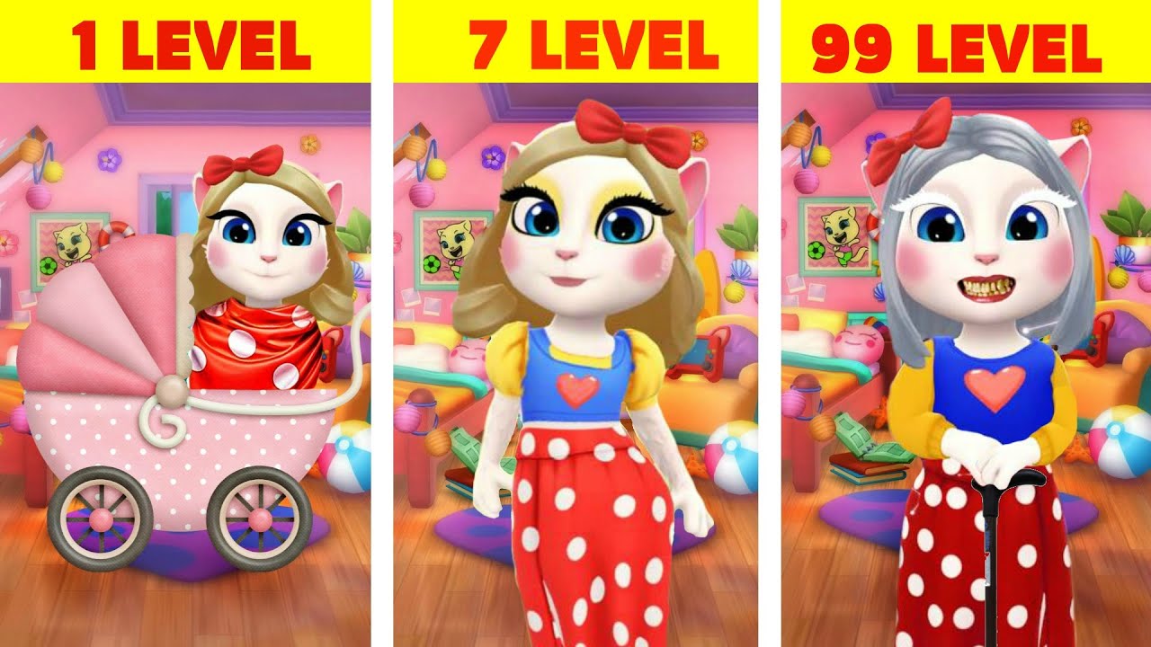 From Birth to Death of Miss Delight! My Talking Angela 2 - YouTube