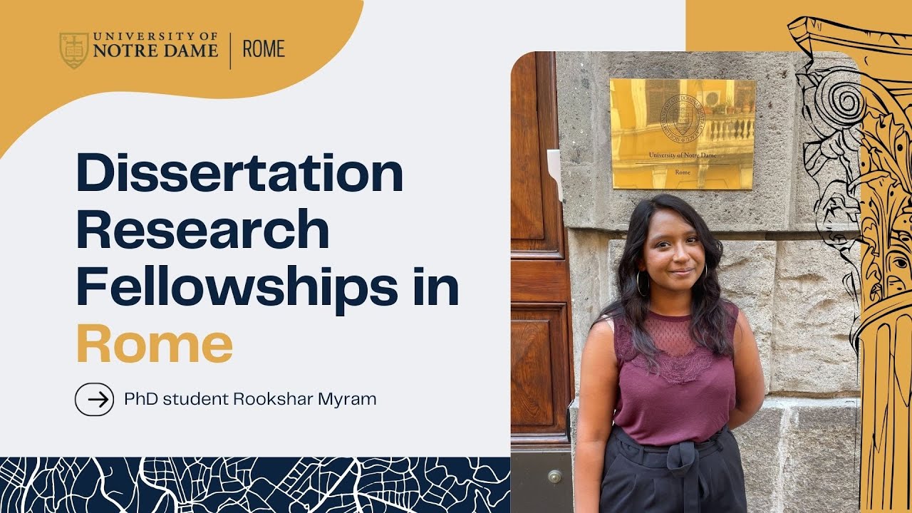 Dissertation Research Fellowships in Rome - Rookshar Myram - YouTube