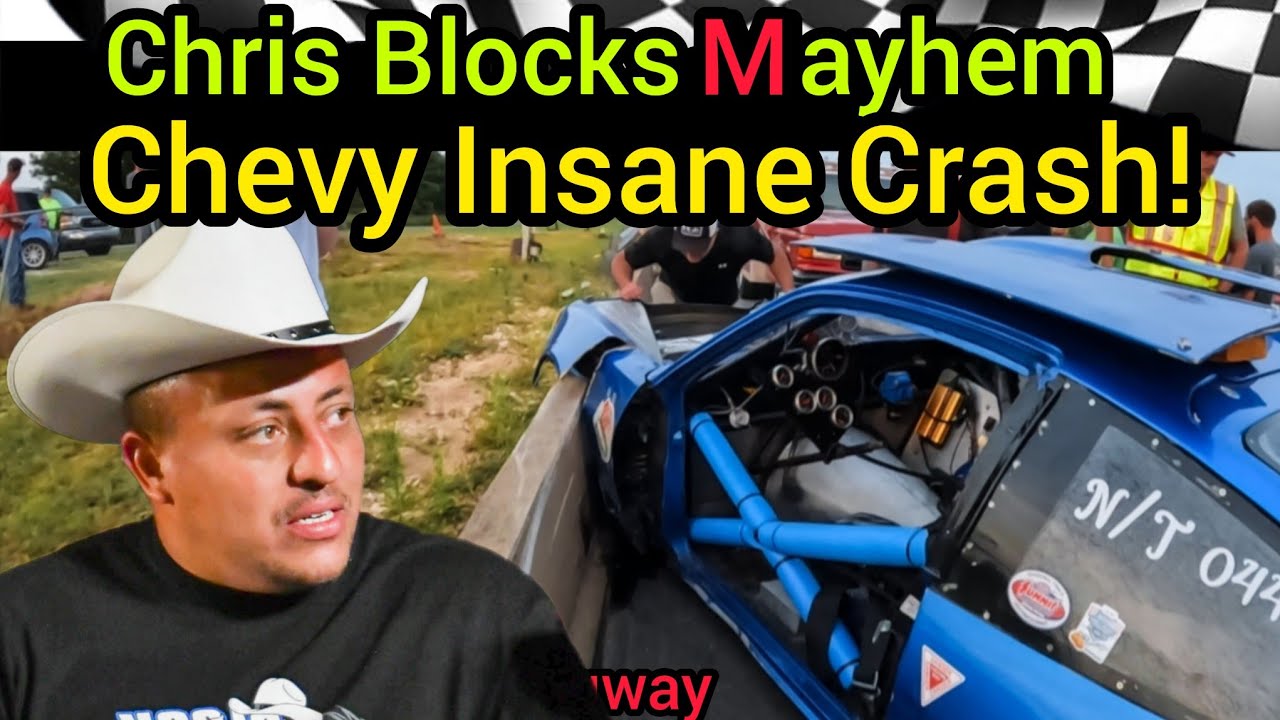 Chris Block, Chevy Monza Crashes in Epic Fashion!" Drag Racing, Street ...