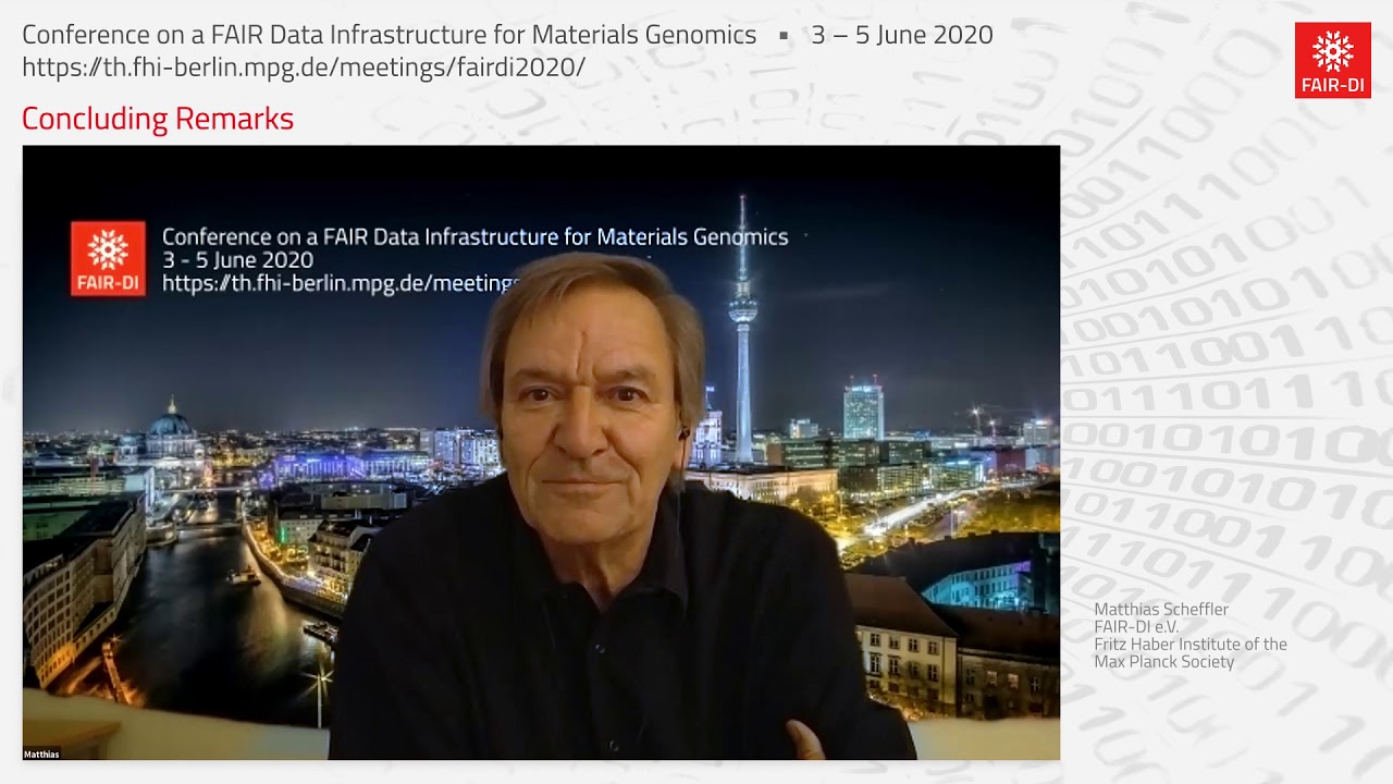 Matthias Scheffler: Concluding Remarks - YouTube