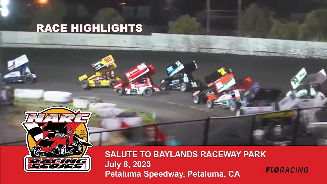 NARC SPRINT CARS - PETALUMA SPEEDWAY - JULY 8, 2023 - YouTube