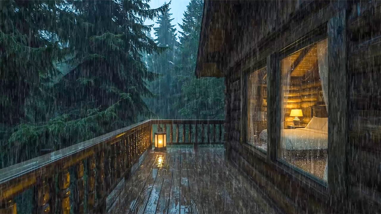 Deep Forest Rain Sounds 🌲 | Sleep Better with Calming Nighttime ...