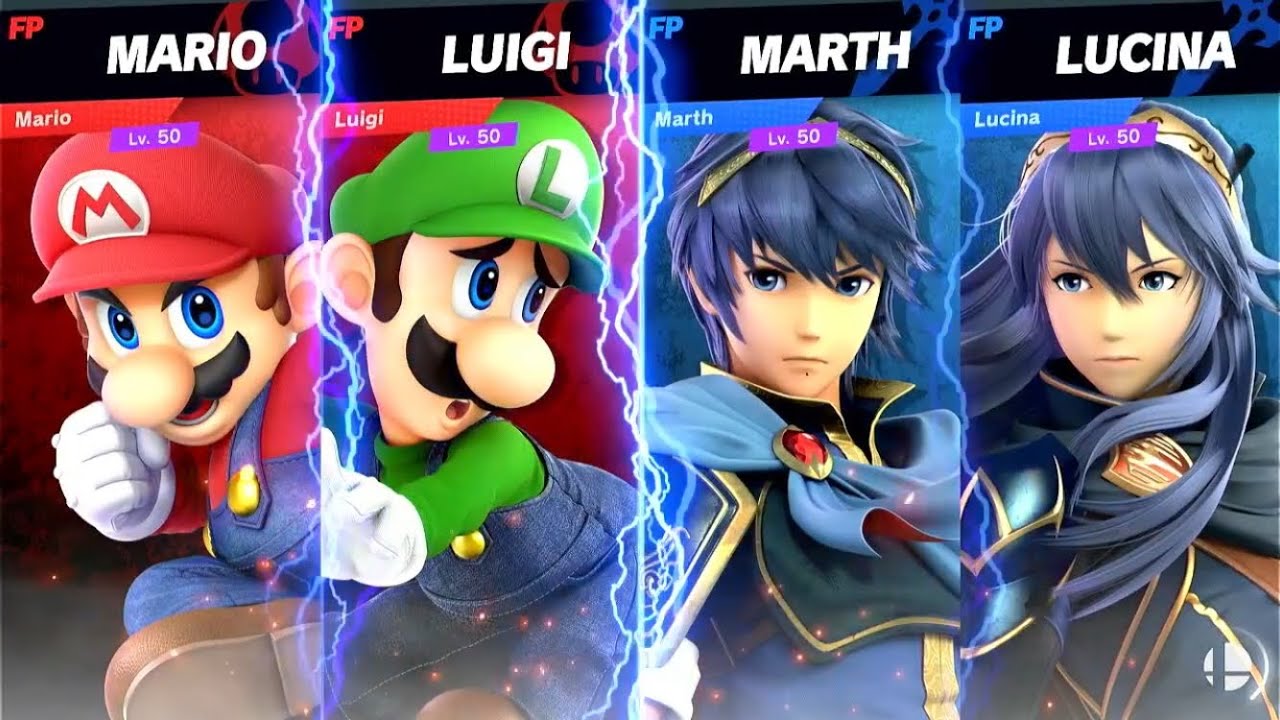 Super Smash Bros Ultimate Amiibo Fights Request Mario Bros vs Marth ...