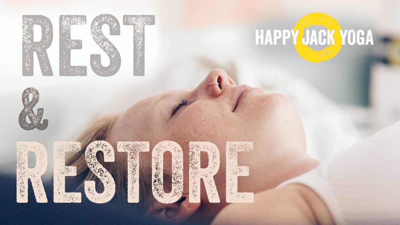 10 min Yoga for Rest and Recovery - Happy Jack Yoga - YouTube