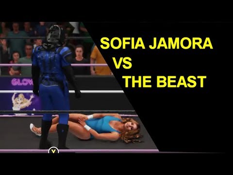 GLOW 1985 - The Beast vs Sofia Jamora - Mixed Knockout Match