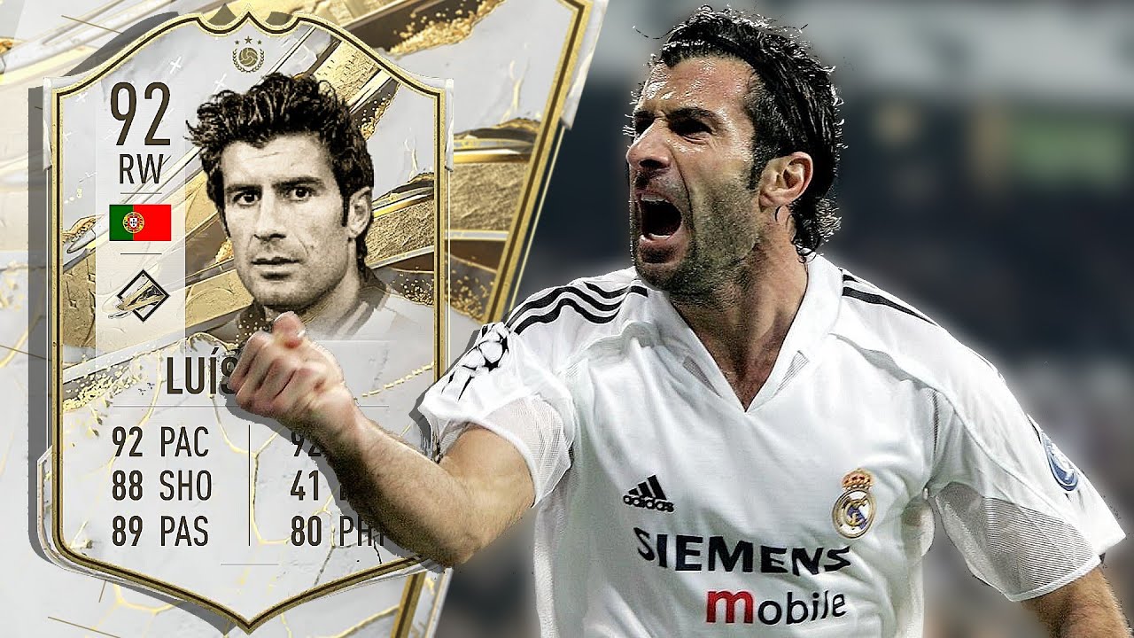 92 PRIME ICON LUIS FIGO PLAYER REVIEW FIFA 23 - YouTube