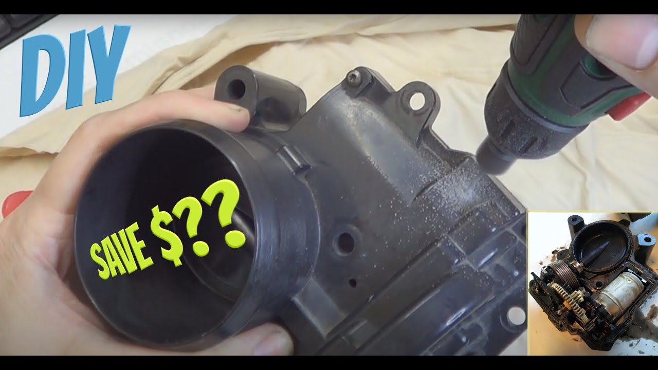 How To THROTTLE valve BODY clean INSIDE electronic PARTS? SAVE ...