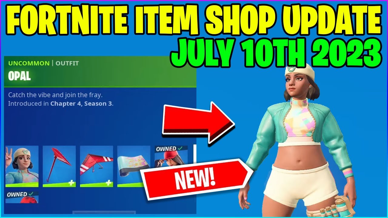 Fortnite Item Shop *NEW* OPAL & RUBY BUNDLE! [July 10th, 2023] (Fortnite Battle Royale) - YouTube