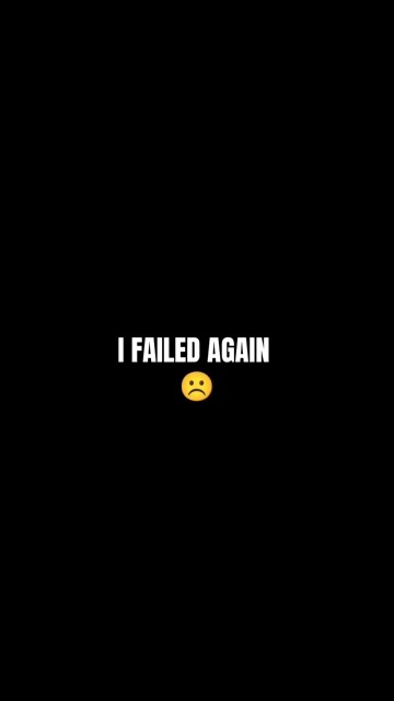 "Failed again? No problem. I’ll rise stronger every time. 💪 #TryAgain # ...