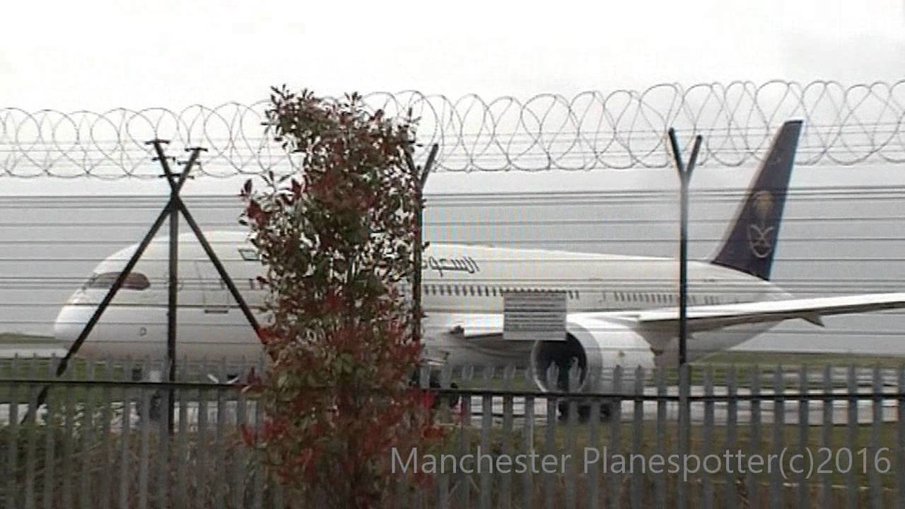 Saudia Dreamliner Boeing 787-900 HZ-ARD On SV124 Taxing + Taking Off At ...