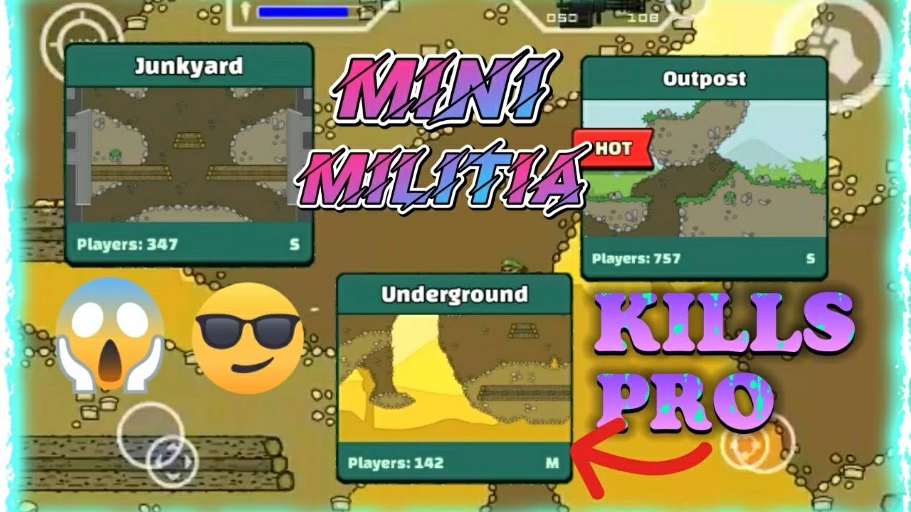 Kills In Diferents Maps in || MINI MILITIA || - YouTube