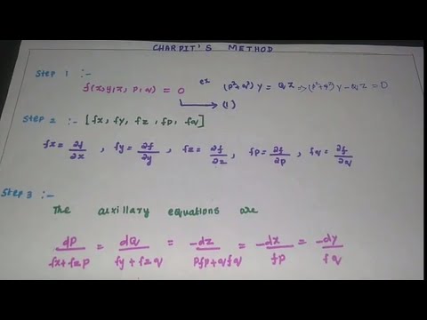 #charpit's method differential equation in tamil - YouTube