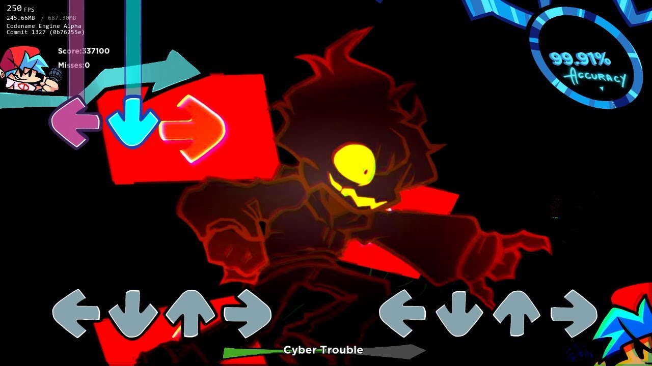 FNF - Cyber Sensation: Malware Breakout - Cyber Trouble (by P.GOD ...