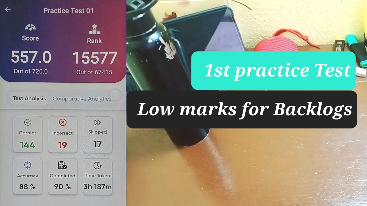 Low marks in Test cause of BACKLOG | Part Test 1 | PWinans #neet # ...