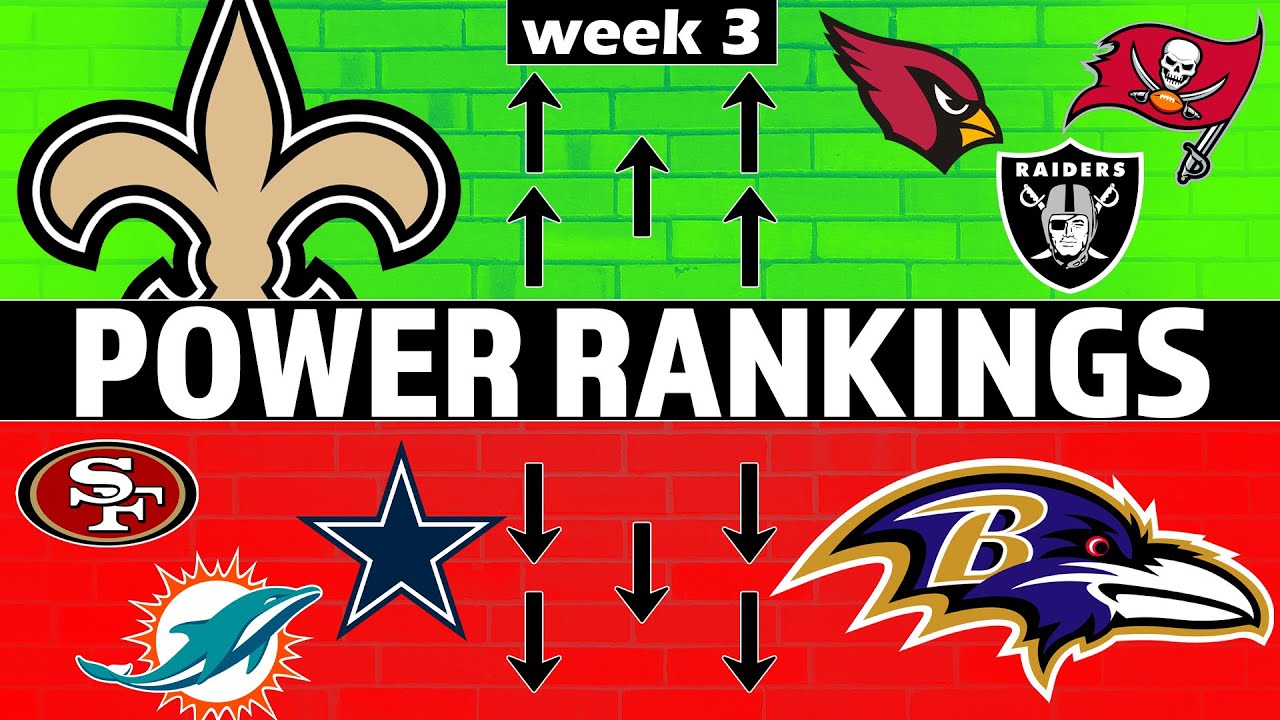 NFL Week 3 Power Rankings | 2024 NFL season -BAKER MAYFIELD AND ...
