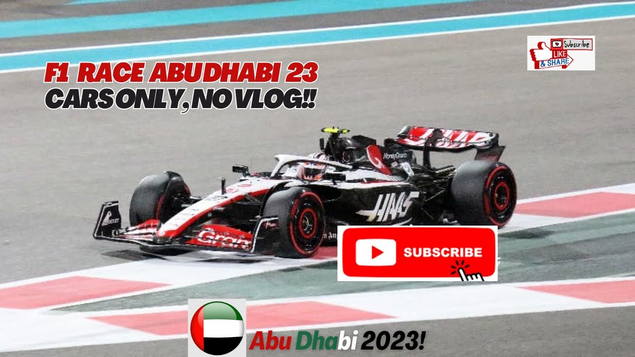 F1 RACE RAW ACTUAL EXPERIENCE-CARS ONLY- F1 Race Day Abu Dhabi 2023-YAS ...