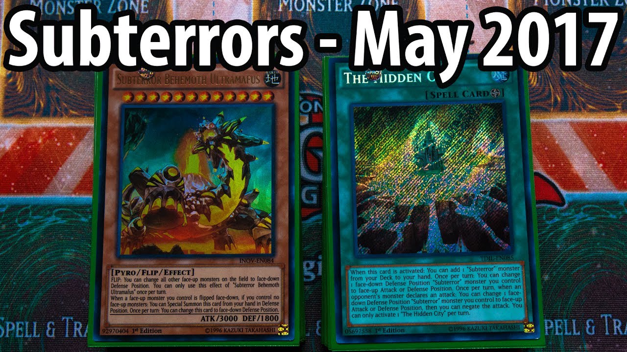 Yu-Gi-Oh! Subterror Deck Profile | May 2017 | Post Maximum Crisis ...