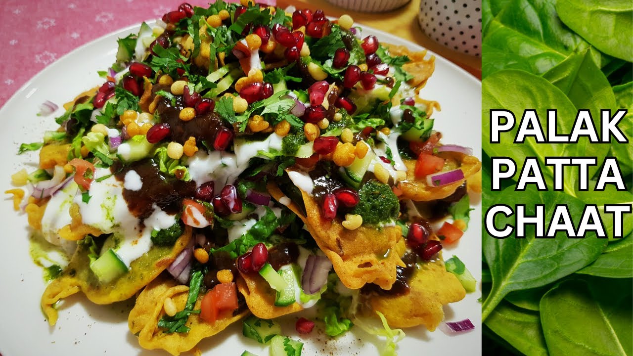 Palak Ki Chaat | Palak Patta Chaat Recipe | The Cooking Melody - YouTube