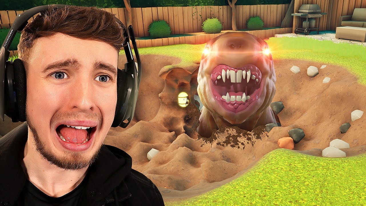 MONSTER Found in my Yard - A Game About Digging A Hole - YouTube