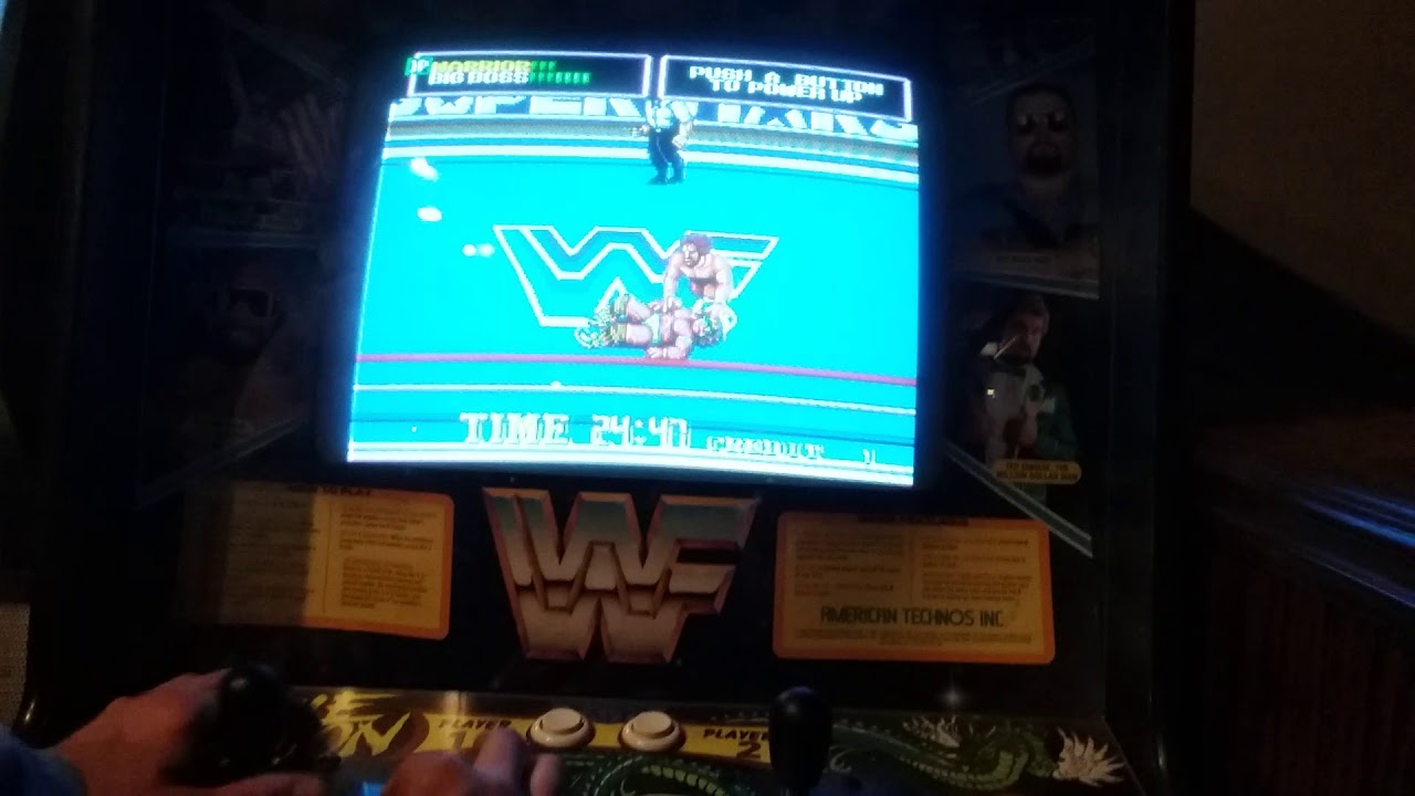 WWF superstars Arcade Cabinet - YouTube