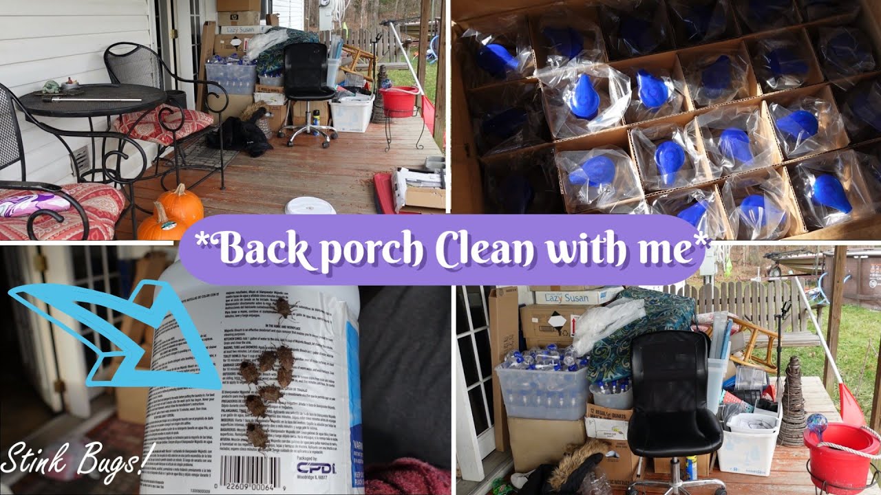 Back porch clean with me!! - YouTube