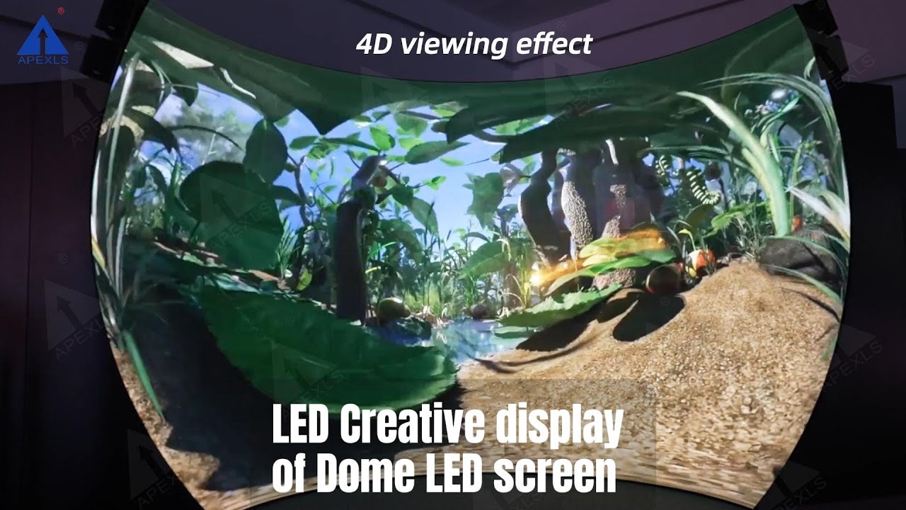 LED Creative display of Dome LED screen，4D viewing effect - YouTube