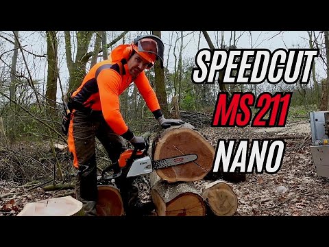 STIHL MS 211 Oregon Speedcut 35cm - YouTube