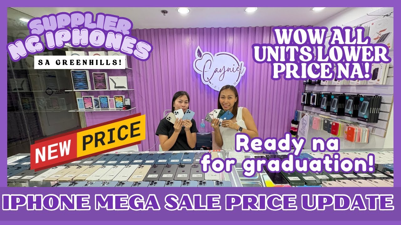 MEGA SALE NG MGA IPHONE DITO SA GREENHILLS! GRABE ANG SALE LAHAT NG ...