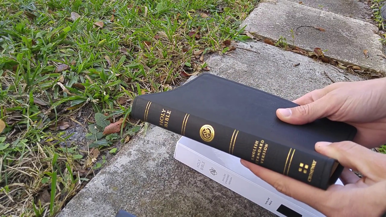 Review ESV Thinline Bible In Black Genuine Leather YouTube Review ESV Thinline Bible In Black Genuine Leather YouTube