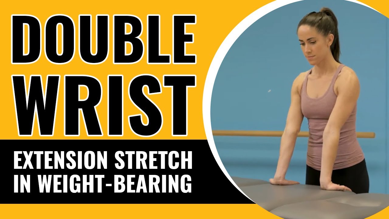 Double wrist extension stretch in weight-bearing - YouTube