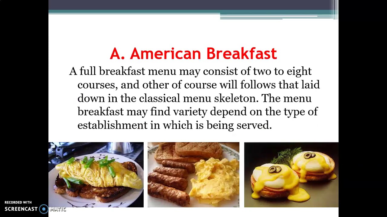 Menu knowledge - YouTube