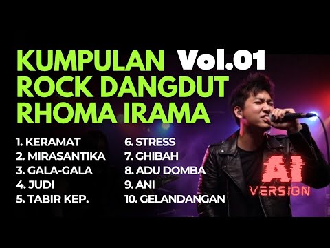 KUMPULAN ROCK DANGDUT RHOMA IRAMA | COVER MUSIK AI - KERAMAT, MIRASANTIKA, GALA-GALA, JUDI, TABIR...