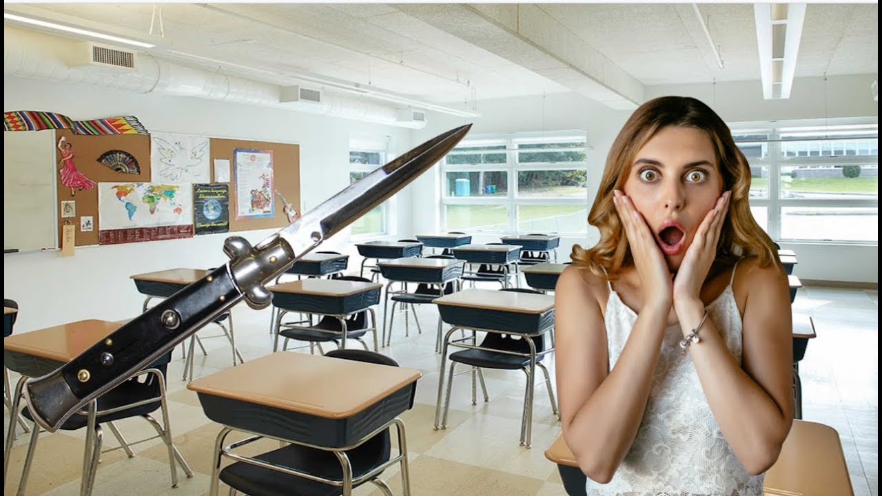 Switchblade in School?! - YouTube