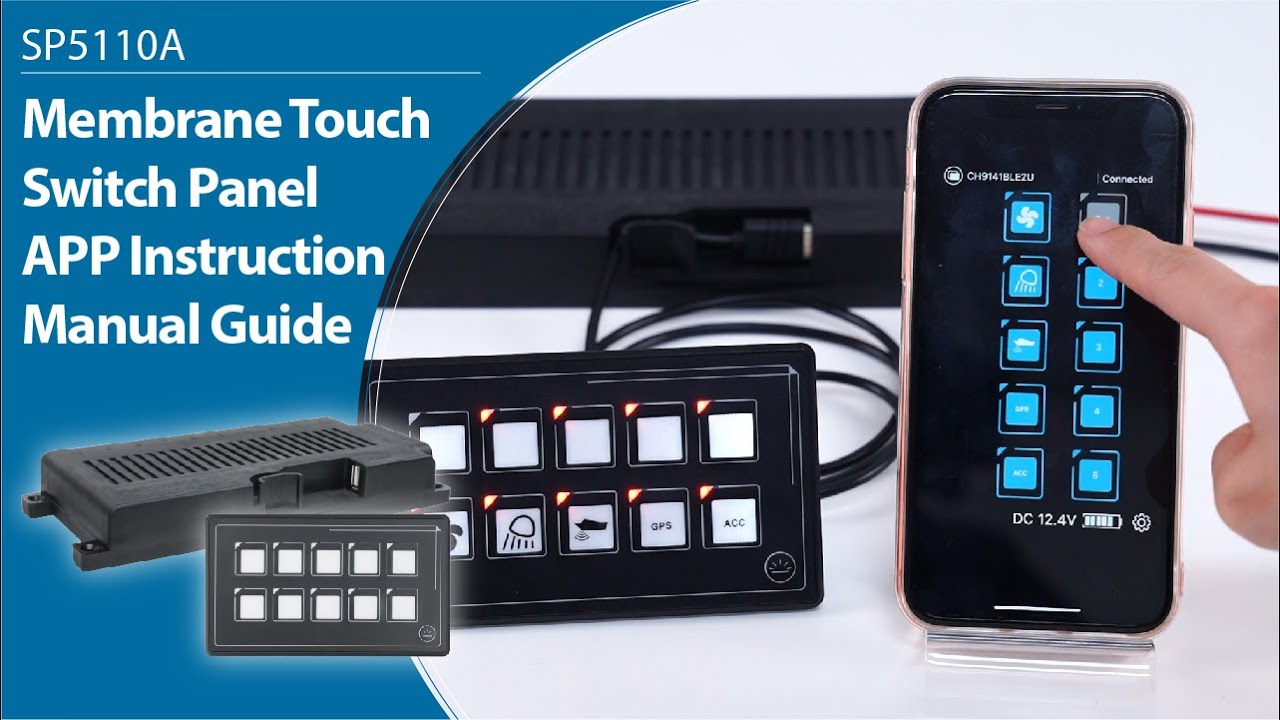 YIS Marine Membrane Touch Switch Panel SP5110A / SP5106A APP ...