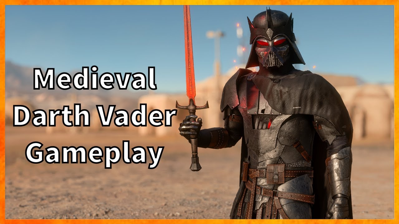 Medieval Darth Vader Gameplay Star Wars Battlefront 2 - YouTube